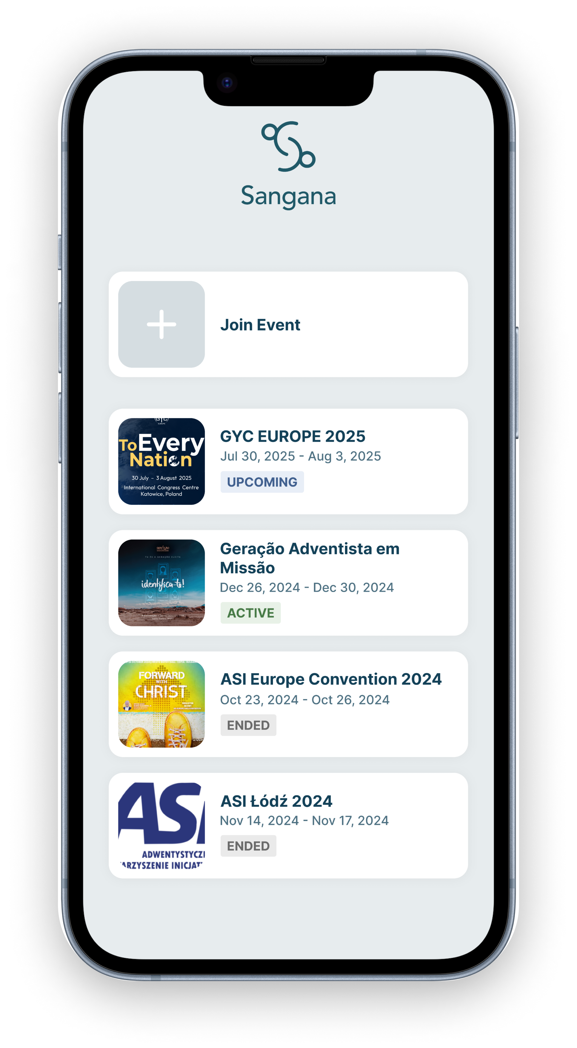 Sangana Events - Manage your events, conferences, and meetings with ease